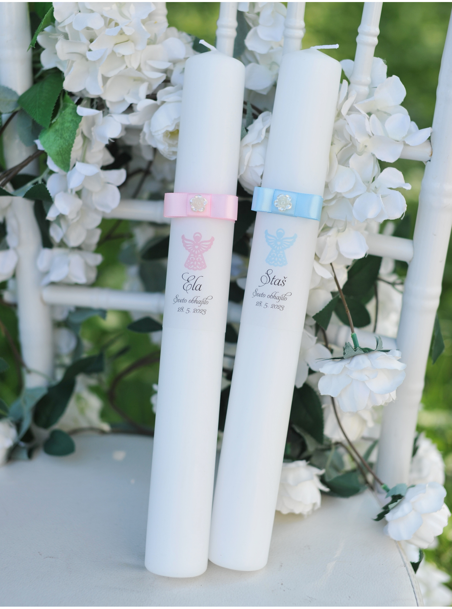 Vse za krst :: Krstne sveče :: Krstna sveča angel 2